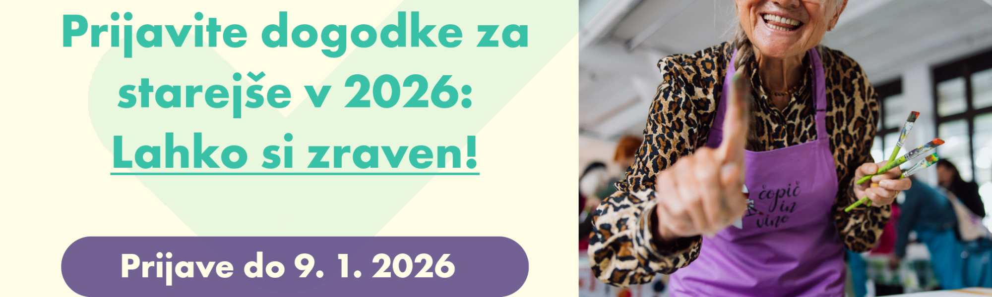Javno povabilo za izvedbo dogodkov LAHKO SI ZRAVEN! | Potenciali Insights